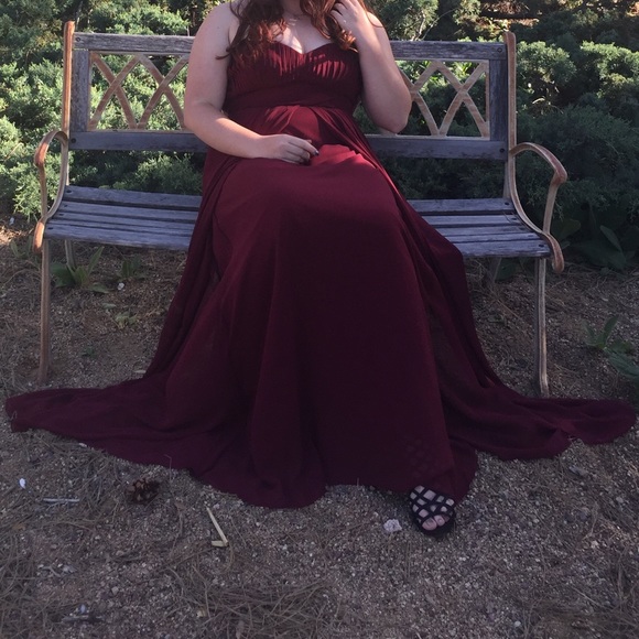 Dresses | Maroon Prom Formal Dress | Poshmark